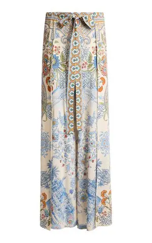Etro Printed Wide-leg Pants - Ivory
