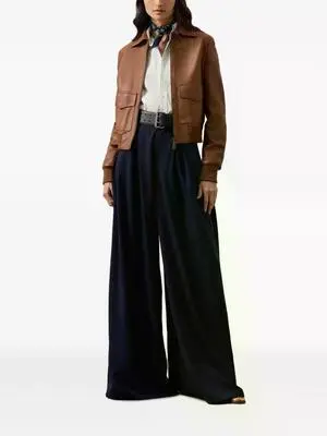 Ralph Lauren Pleated Wool Palazzo Pants