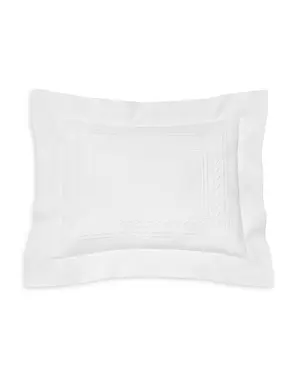 PRATESI Impero Boudoir Sham - White/white
