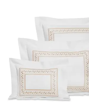 PRATESI Impero Euro Sham - White/beige