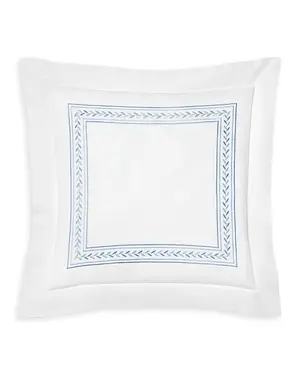 PRATESI Impero Euro Sham - White/medium Blue