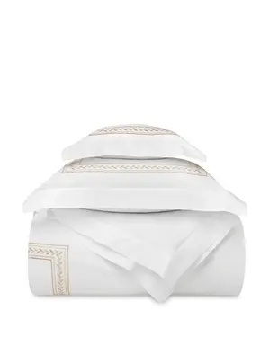 PRATESI Impero Duvet Cover, Full/queen - White/beige