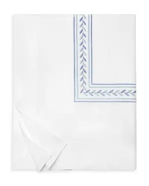 PRATESI Impero Duvet Cover, King - White/medium Blue