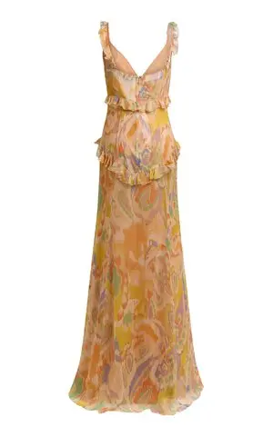 Etro Printed Silk Maxi Dress