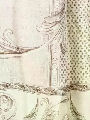 Max Mara Silk Baroque Print Wide Leg Trousers
