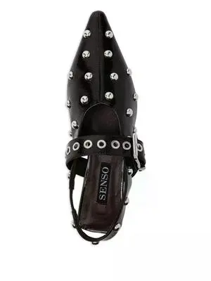 Senso Kingston Flats With Stud Detailing And Buckle Fastening