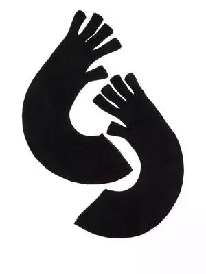 Issey Miyake Ribbed Fingerless Gloves