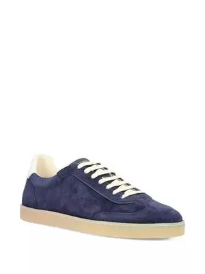 Brunello Cucinelli Suede Low-top Sneakers - Blue