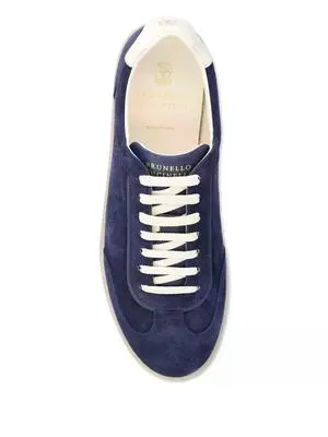 Brunello Cucinelli Suede Low-top Sneakers - Blue