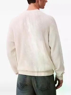 Calvin Klein Logo Crew-neck Sweater - Neutrals