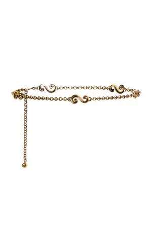 Etro Paisley Chain Belt - Gold