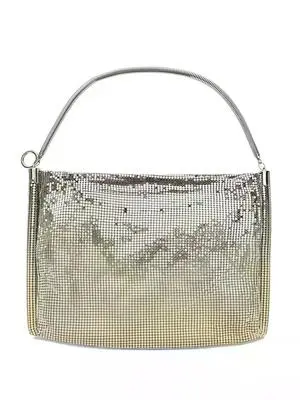 Rabanne Pixel Tube Shoulder Bag - Silver