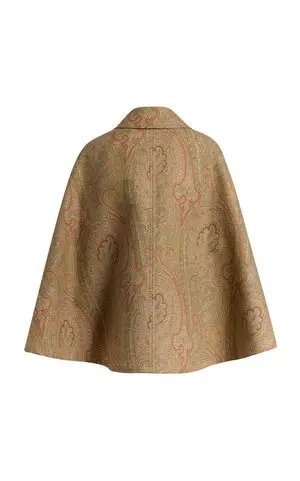 Etro Patterned Cotton-blend Cape