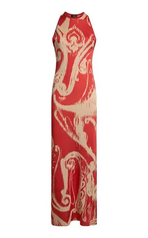Etro Knit Maxi Dress - Red