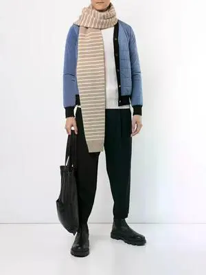 FUMITO GANRYU Striped Tube Scarf