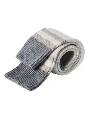Brunello Cucinelli Striped Cotton Crew Socks