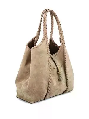 TOD'S T Timeless Medium Tote Bag - Neutrals