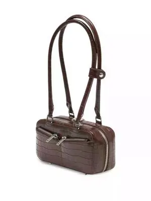 SELF-PORTRAIT Leather Shoulder Bag - Brown