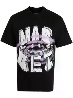 MARKET Smiley Portal Cotton T-shirt - Black