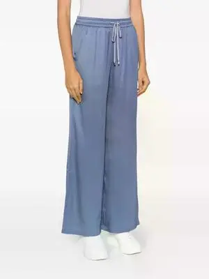 Lorena Antoniazzi Satin Wide-leg Track Pants