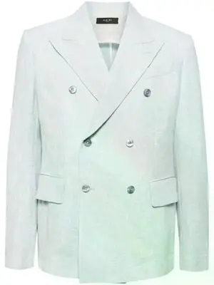 Amiri Cross Hatch Mélange-effect Blazer