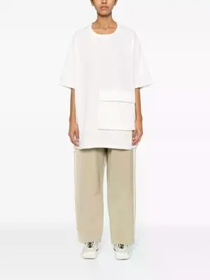 Y3 Signature 3-stripes Logo Track Pants - Neutrals
