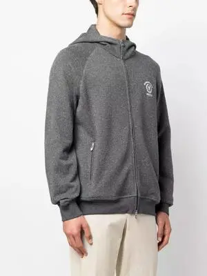 Brunello Cucinelli Logo-print Zip-up Hoodie