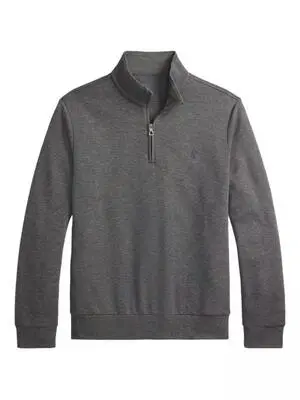 Polo Ralph Lauren Half Zip Mock Neck Sweater - Grey