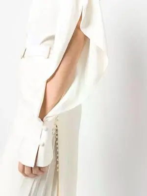 Simkhai V-neck Draped Sleeve Shirt