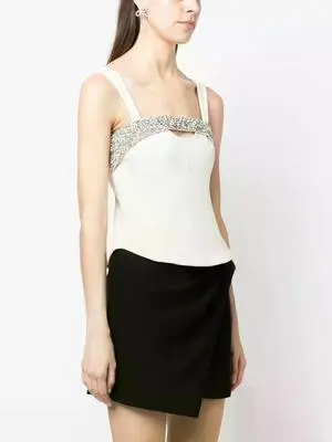 Simkhai Crystal-embellished Corset Top