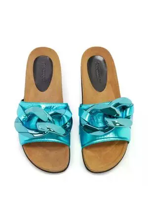 JW Anderson Chain-link Detail Slides - Blue