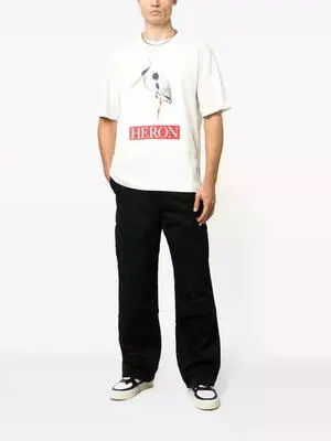 Heron Preston Heron Bird Painted Cotton T-shirt