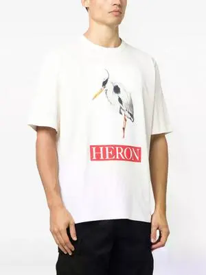Heron Preston Heron Bird Painted Cotton T-shirt