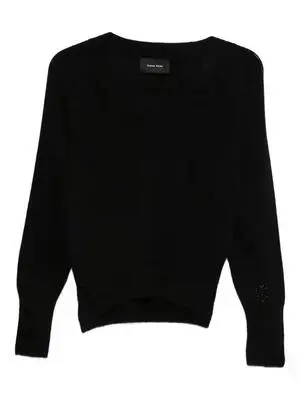 Simone Rocha Long-sleeve Ribbed Knit Sweater