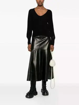 Simone Rocha Long-sleeve Ribbed Knit Sweater