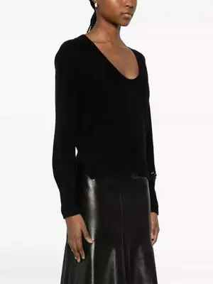 Simone Rocha Long-sleeve Ribbed Knit Sweater