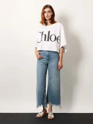 Chloé Cotton T-shirt With Logo - White