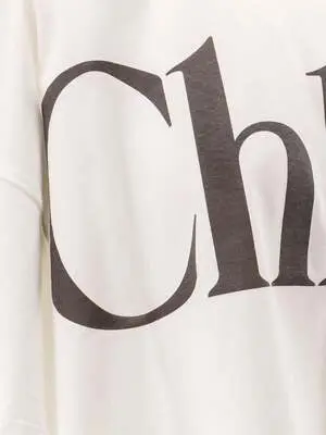 Chloé Cotton T-shirt With Logo - White