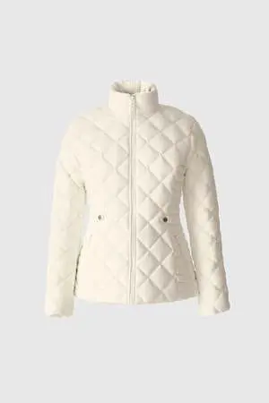 Mackage Diamond Quilted Down Jacket - Cream
