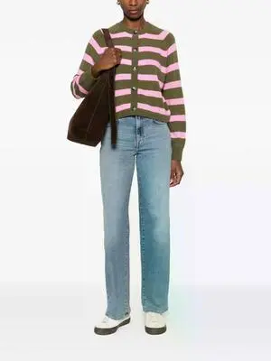 ALLUDE Stripe-pattern Cardigan