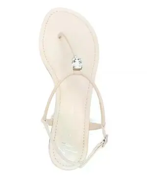 GIUSEPPE ZANOTTI Embellished Strap Flat Sandals