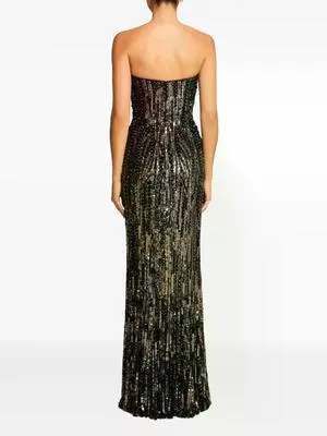Jenny Packham Sequin-embellished Euphoria Gown - Black