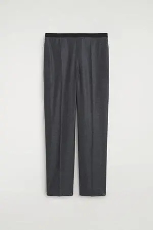 Cos Wool-flannel Straight-leg Pants