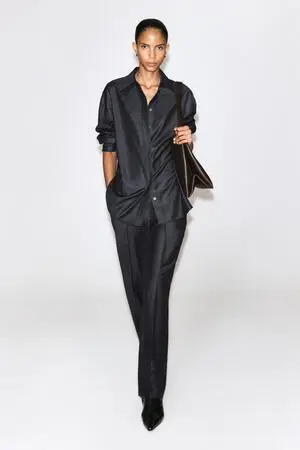 Cos Wool-flannel Straight-leg Pants