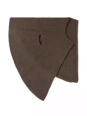 Issey Miyake Cutout Knitted Hat - Brown