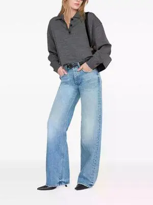 ANINE BING Buttoned Polo Top