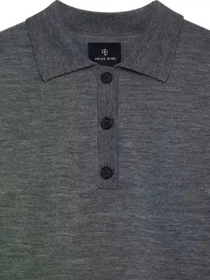 ANINE BING Buttoned Polo Top