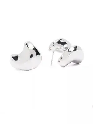 MARIA BLACK Saddle Medium Earrings - Silver