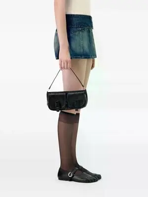 Coperni Paneled Denim Mini Skirt