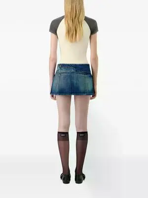 Coperni Paneled Denim Mini Skirt